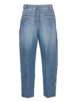 Alaïa Pleated Denim Pants