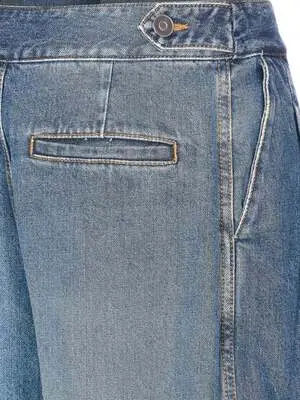 Alaïa Pleated Denim Pants