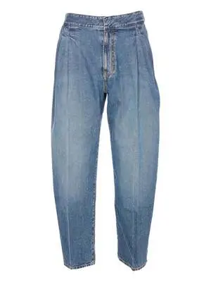Alaïa Pleated Denim Pants - Multicolor