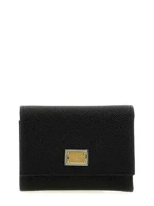 Dolce & Gabbana French Flap Wallet - Black