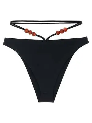 Magda Butrym Re26 Bikini Briefs With Beaded Sides - Black
