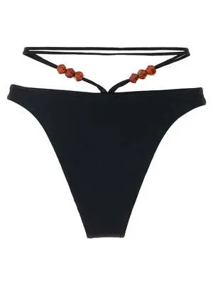 Magda Butrym Re26 Bikini Briefs With Beaded Sides - Black