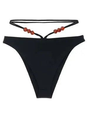 Magda Butrym Re26 Bikini Briefs With Beaded Sides - Black