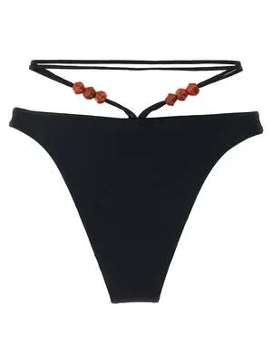 Magda Butrym Re26 Bikini Briefs With Beaded Sides - Black