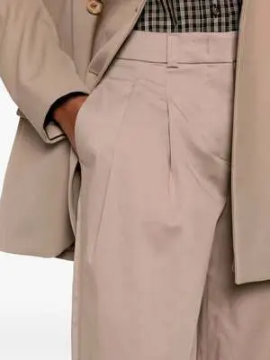 Peserico Cotton Wide-leg Pants - Multicolor