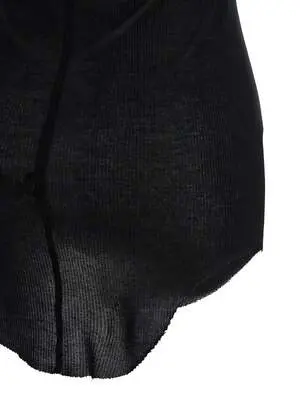 Rick Owens Basic Rib Tank Top In Ribbed Viscose And Stretch Silk