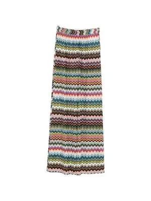 Missoni Viscose Zigzag Pattern Wide-leg Pants