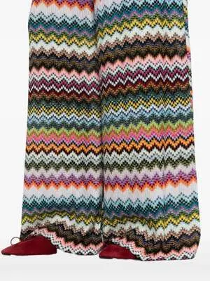 Missoni Viscose Zigzag Pattern Wide-leg Pants