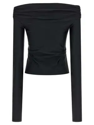 Andamane The Attico Wallis Off-the-shoulder Top - Black