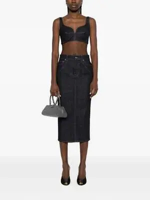 Givenchy Kick Back Denim Skirt