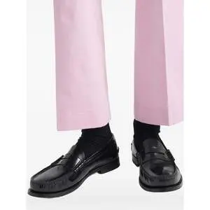 Prada Calf Leather Penny Slot Loafers