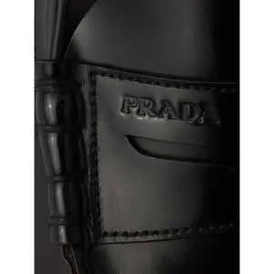 Prada Calf Leather Penny Slot Loafers