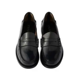 Prada Calf Leather Penny Slot Loafers