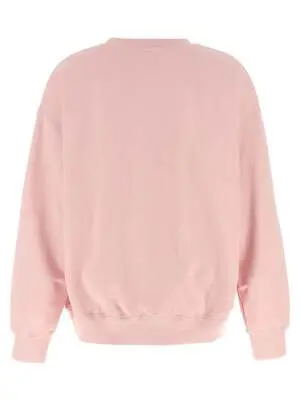 GANNI Printed Crewneck Sweatshirt - Pink