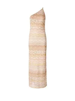 Missoni Sleeveless One-shoulder Knit Maxi Dress - Multicolor