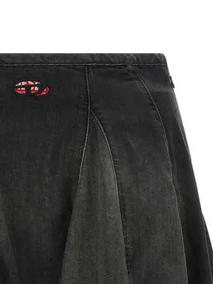 DIESEL® De-spiki-s Pleated Mini Skirt - Black