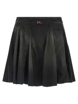 DIESEL® De-spiki-s Pleated Mini Skirt - Black