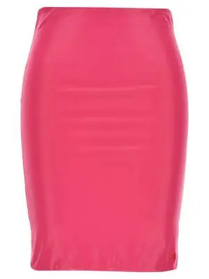 Attico Wet Effect Lycra Mini Skirt - Pink
