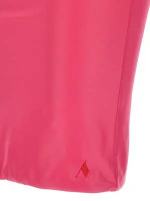 Attico Wet Effect Lycra Mini Skirt - Pink