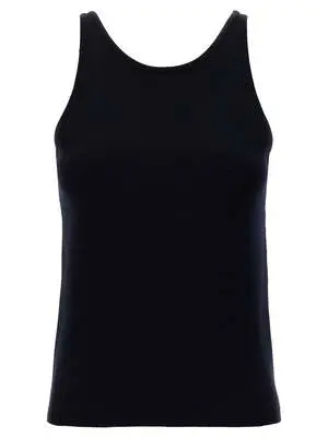 Max Mara Stretch Wool Knit Top - Blue