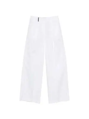 Peserico Cotton Wide Leg Pants Made In Italy