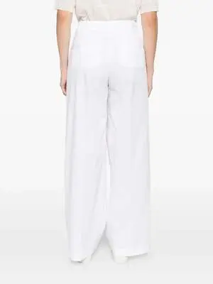 Peserico Cotton Wide Leg Pants Made In Italy