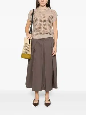Peserico Sleeveless Crocheted Sweater