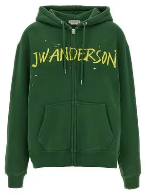JW Anderson Printed Zip-up Hoodie