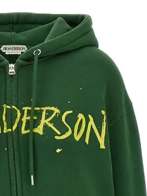 JW Anderson Printed Zip-up Hoodie