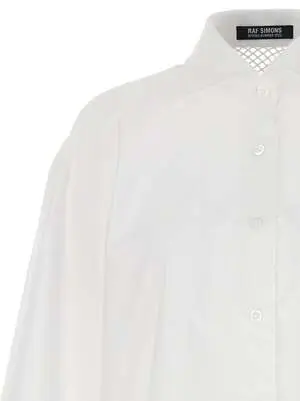 Raf Simons Cotton Poplin Shirt With Mesh Shoulder Inserts