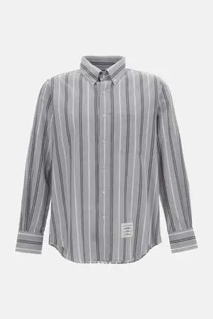 Thom Browne Striped Cotton Shirt - Multicolor