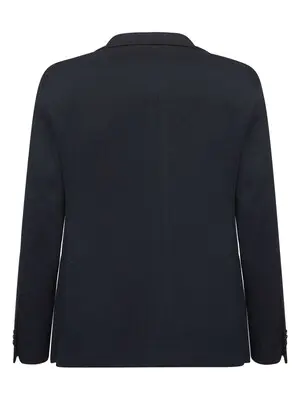 Tagliatore Blue Jersey Montecarlo Single-breasted Blazer - Multicolor