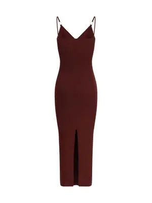 Versace Safety Pin Slip Midi Dress