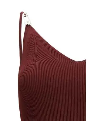 Versace Safety Pin Slip Midi Dress