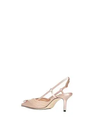 JIMMY CHOO Macaron Afia Mesh 65 Slingback Pumps