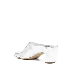 Dries Van Noten Tone Square Toe Slip-on Heeled Mules