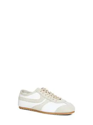 Dries Van Noten White Nappa Leather Sneakers With Two-tone Laces - Multicolor
