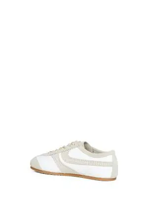 Dries Van Noten White Nappa Leather Sneakers With Two-tone Laces - Multicolor