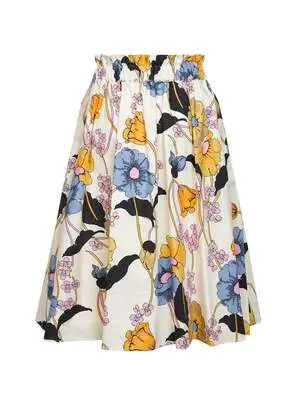 Marni Melodia-printed Poplin Midi Skirt - Multicolor