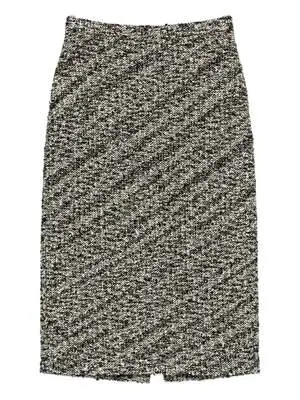 Gucci High-waisted Skirt With Metallic Fiber