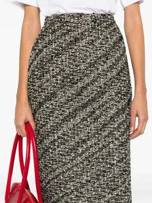 Gucci High-waisted Skirt With Metallic Fiber