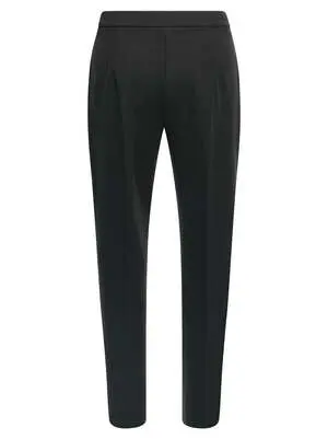 Max Mara Pegno Cropped Straight Leg Pants - Black