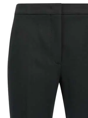 Max Mara Pegno Cropped Straight Leg Pants - Black