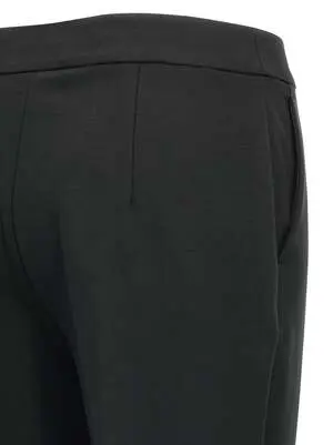 Max Mara Pegno Cropped Straight Leg Pants - Black