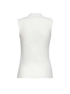 LEMAIRE Asymmetrical Fitted Ribbed Jersey Top With Convertible Tie