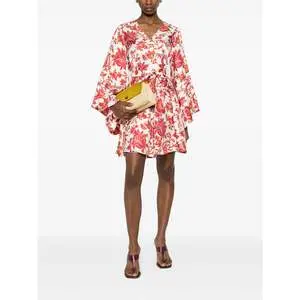 Etro Floral Print Silk Day Dress