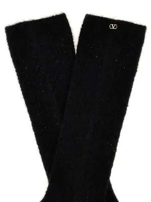 Valentino Garavani Mohair Socks With Vlogo