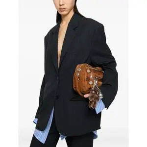 Acne Studios Teddy Bear Charm With Metallic Bell