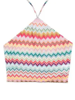 Missoni Zigzag Patterned Halter Top