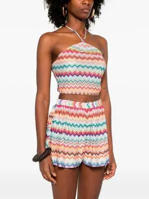 Missoni Zigzag Patterned Halter Top